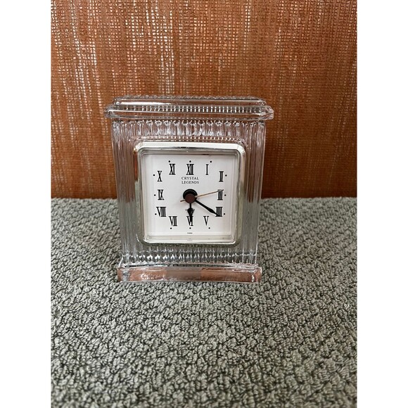 Godinger | Office | Crystal Legends By Godinger Desk Clock Handcrafted ...